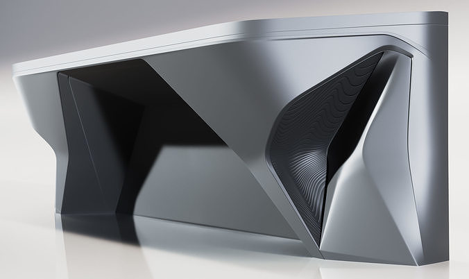 Futuristic table FORM 3D model | CGTrader