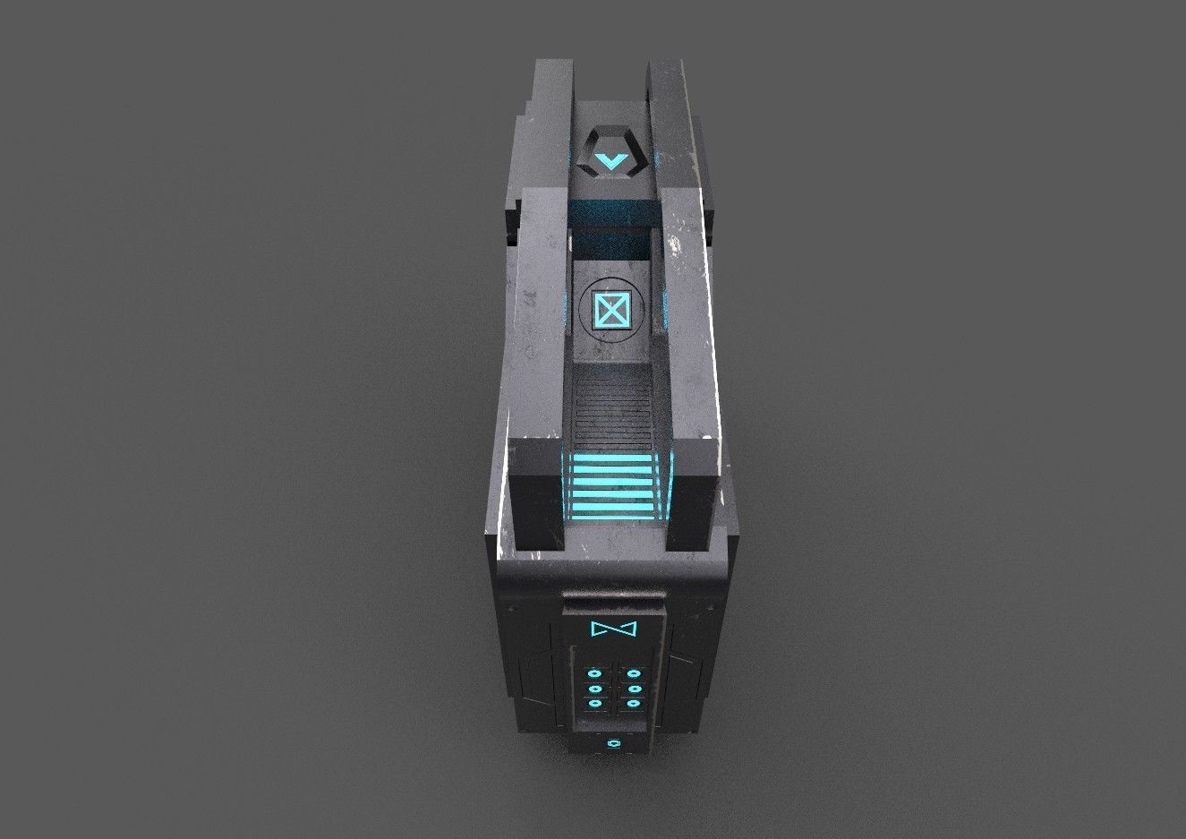 3D model scifi Powerbox VR / AR / low-poly | CGTrader