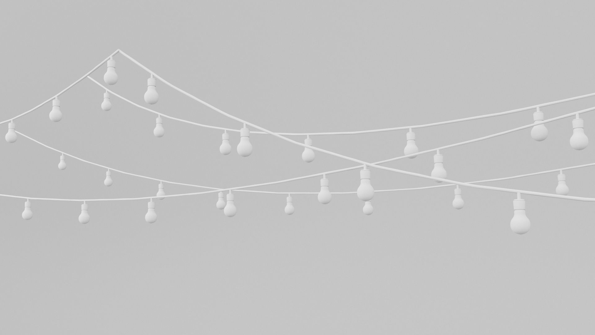 String lights 3D model | CGTrader