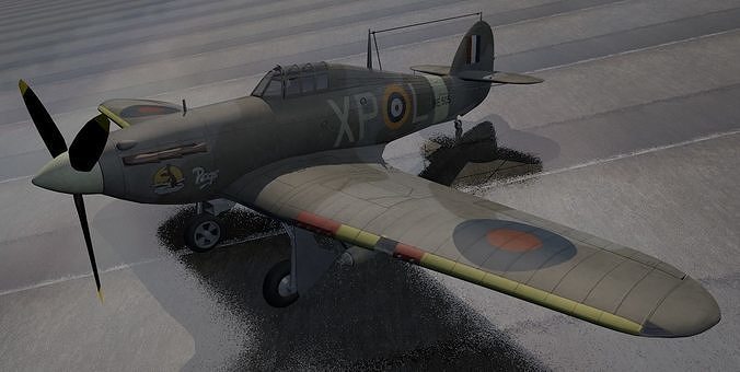 Hawker Hurricane Mk-2b 3D model | CGTrader