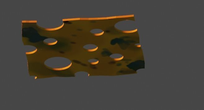 3D model Moldy cheese VR / AR / low-poly | CGTrader