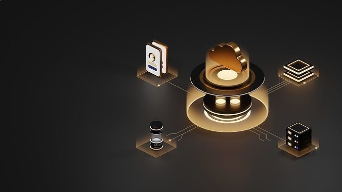 Isometric Cloud Computing for Landing Page 3D model | CGTrader