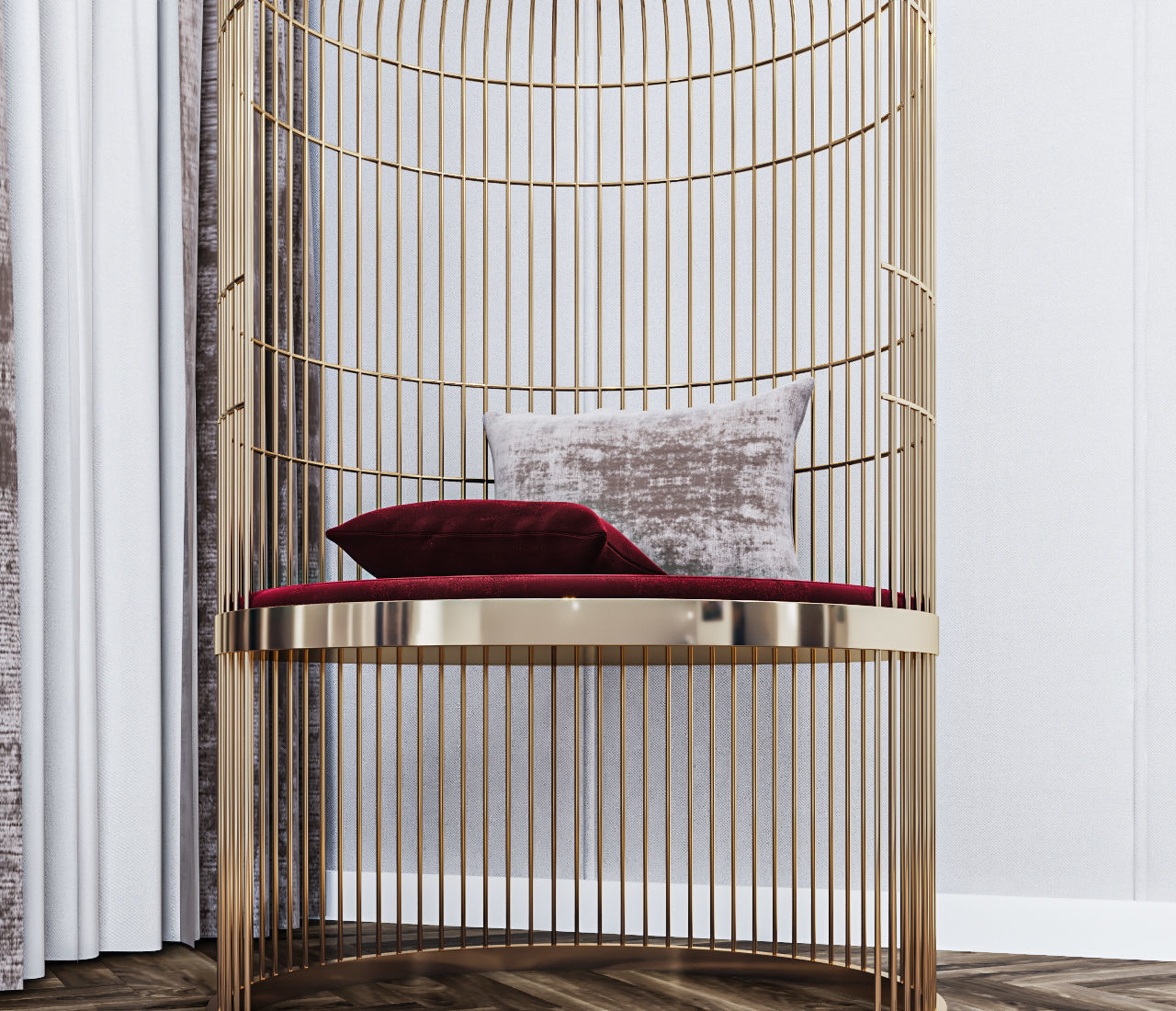 Cage Chair 02 3D model 3D model | CGTrader