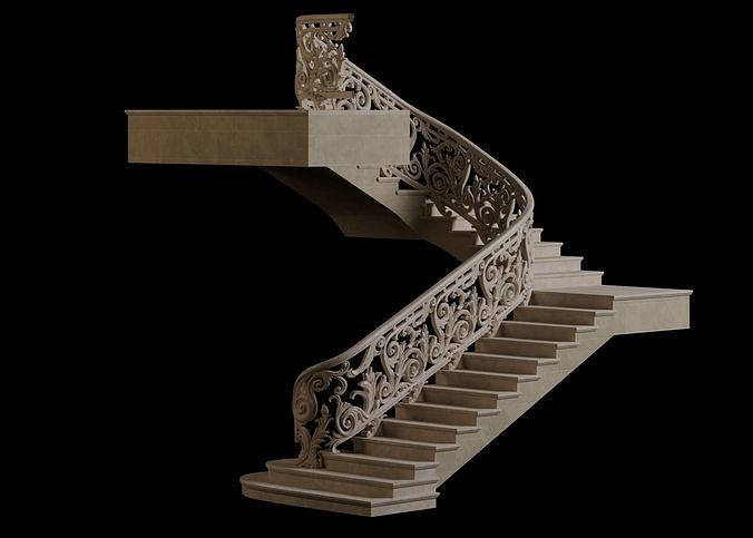 Classic Stairs 3D model | CGTrader