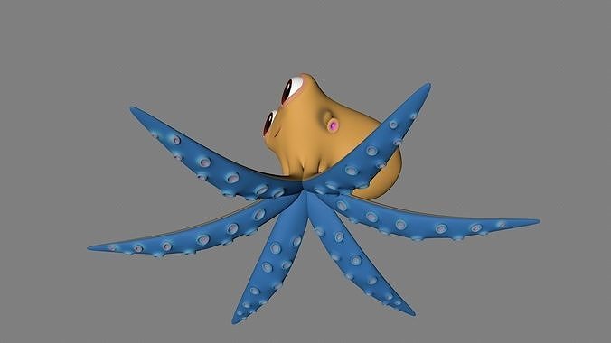 Octopus 3D model rigged | CGTrader