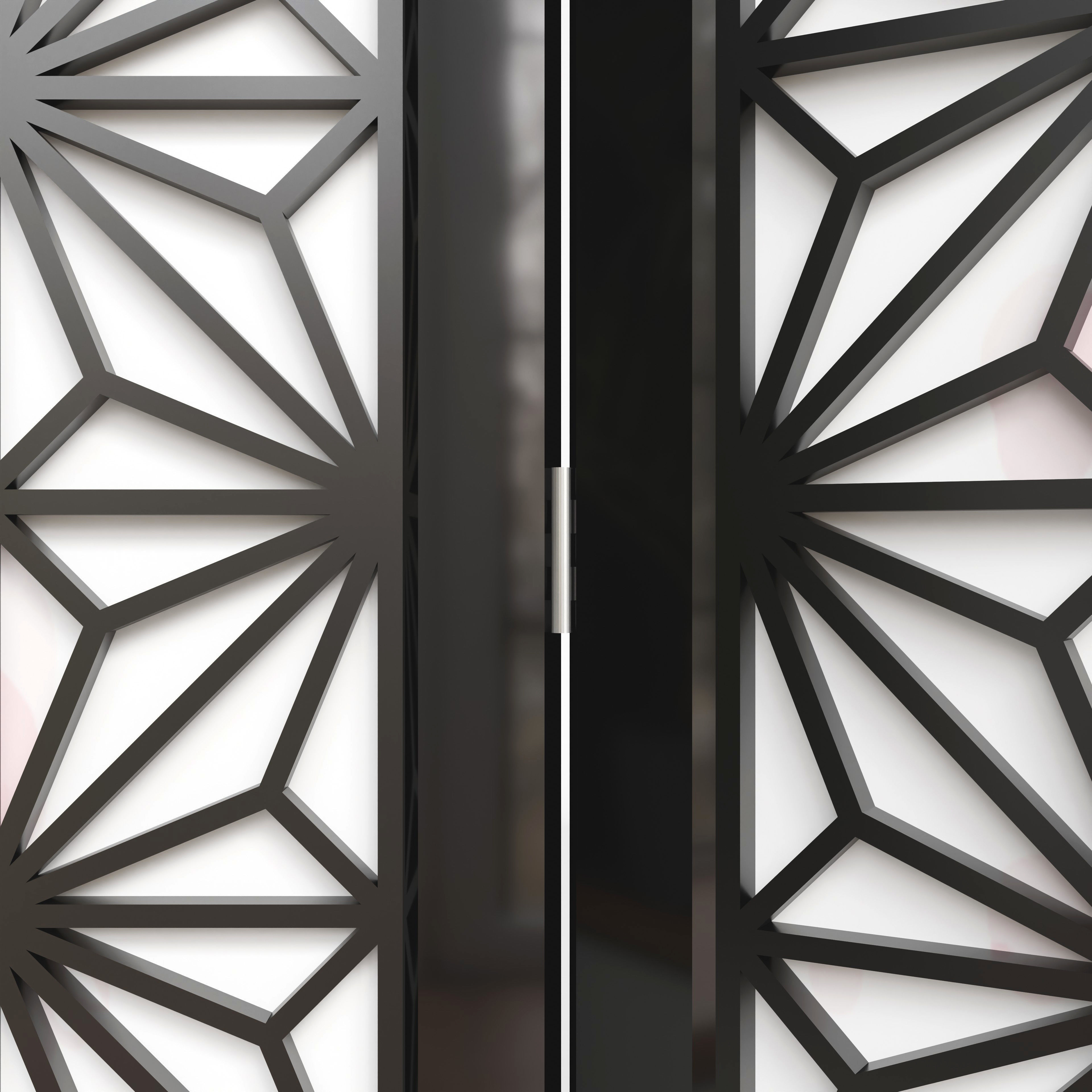 Japanese Folding Screen Kumiko Kakuasa with Sakura Design 3D model ...