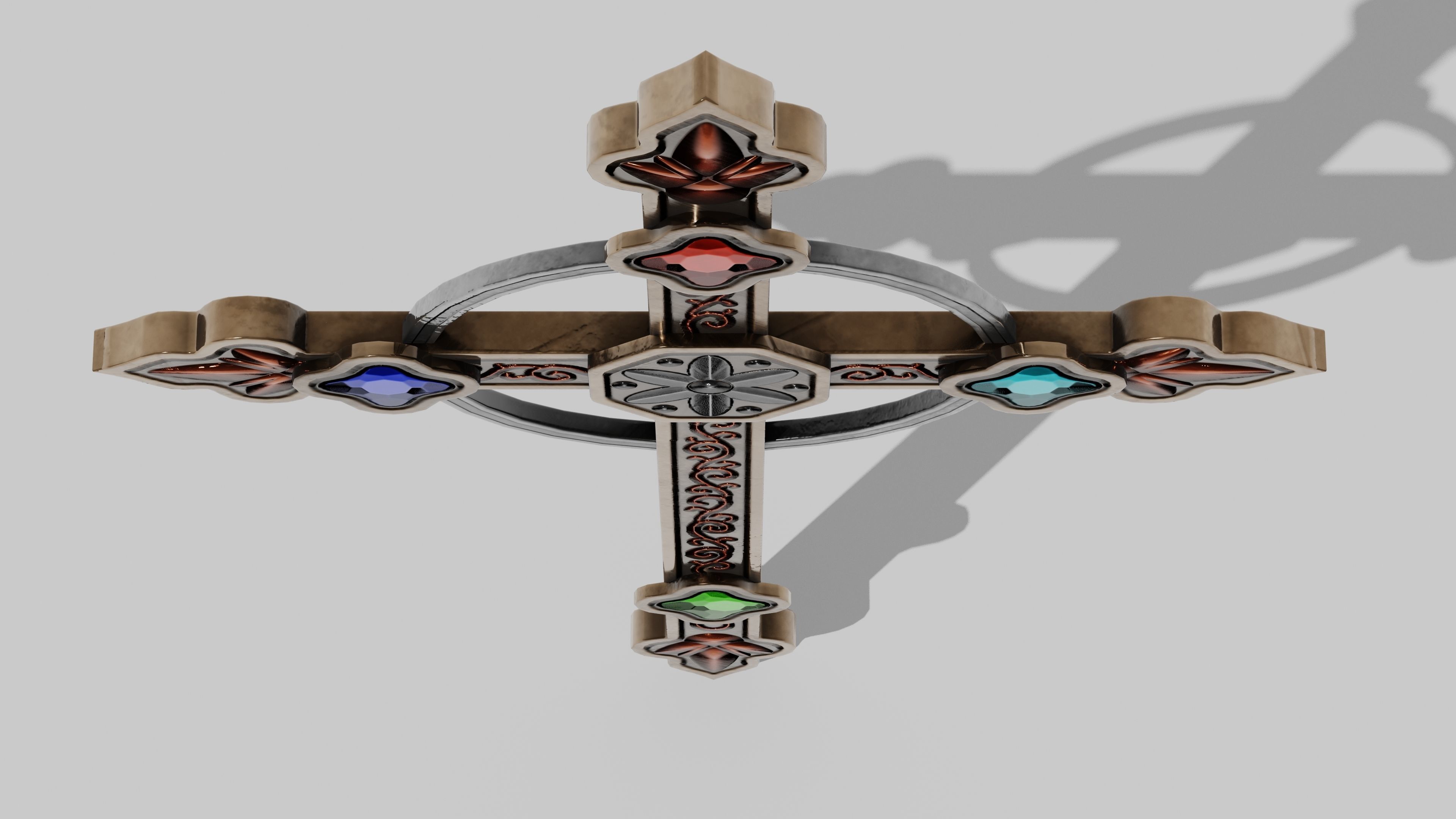 3D model OB 00 08 vampire hunter crucifix c VR / AR / low-poly | CGTrader