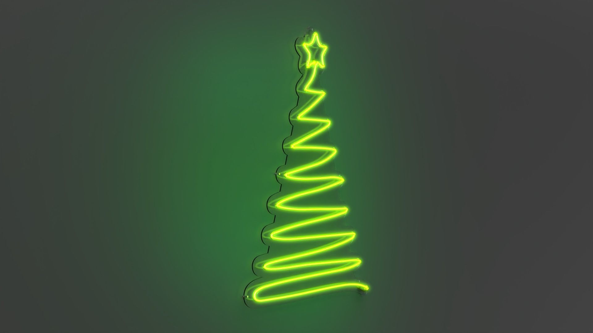 Christmas Tree - Neon Sign 3D model | CGTrader