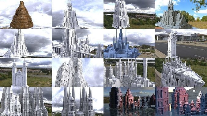 Tower Collection part 1 | CGTrader