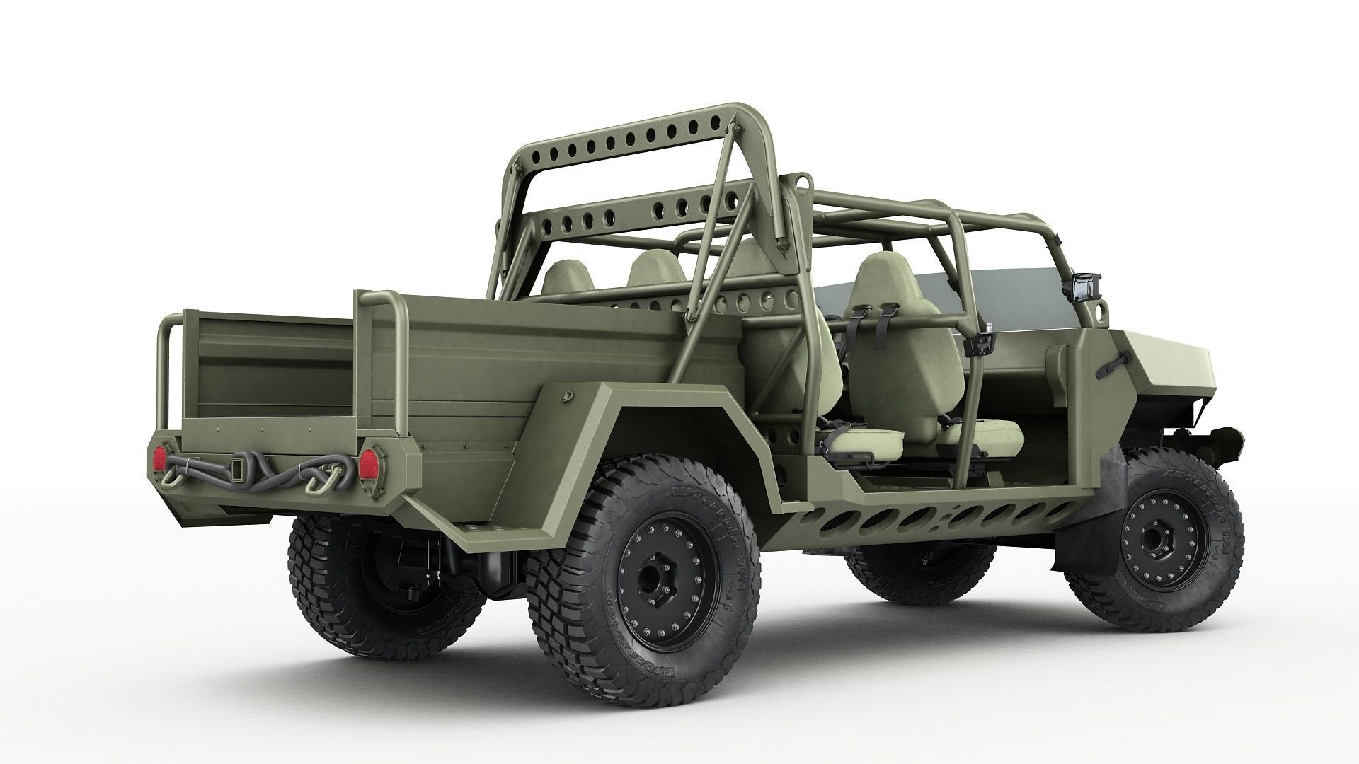 Electric Chevy Colorado ZR2 military ISV 3D model | CGTrader