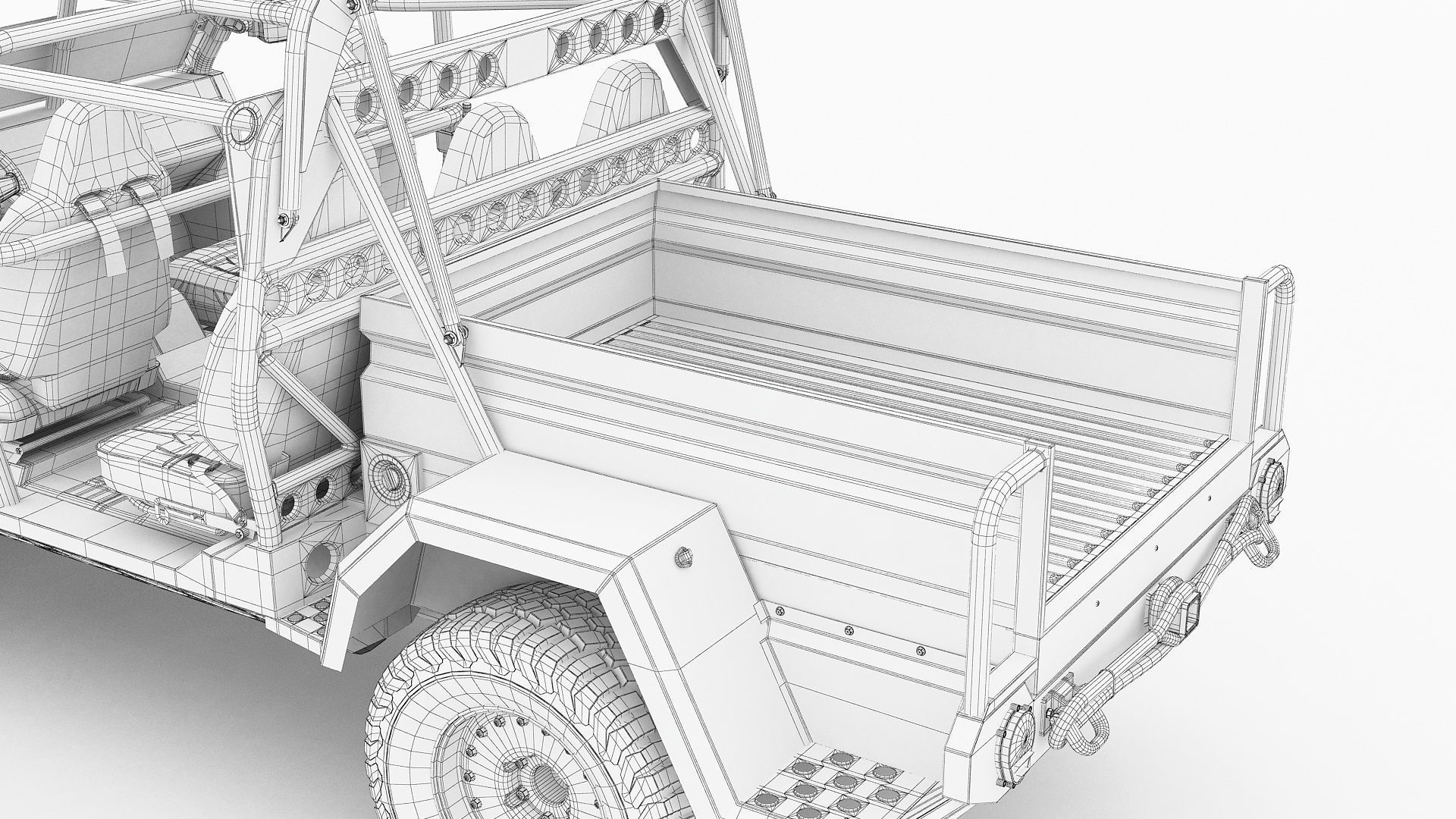 Electric Chevy Colorado ZR2 military ISV 3D model | CGTrader