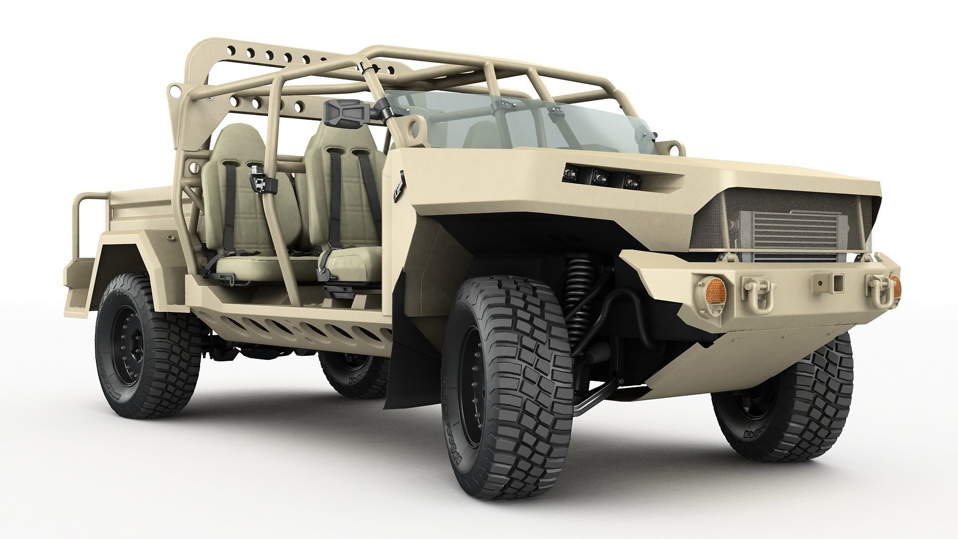 Electric Chevy Colorado ZR2 military ISV 3D model | CGTrader