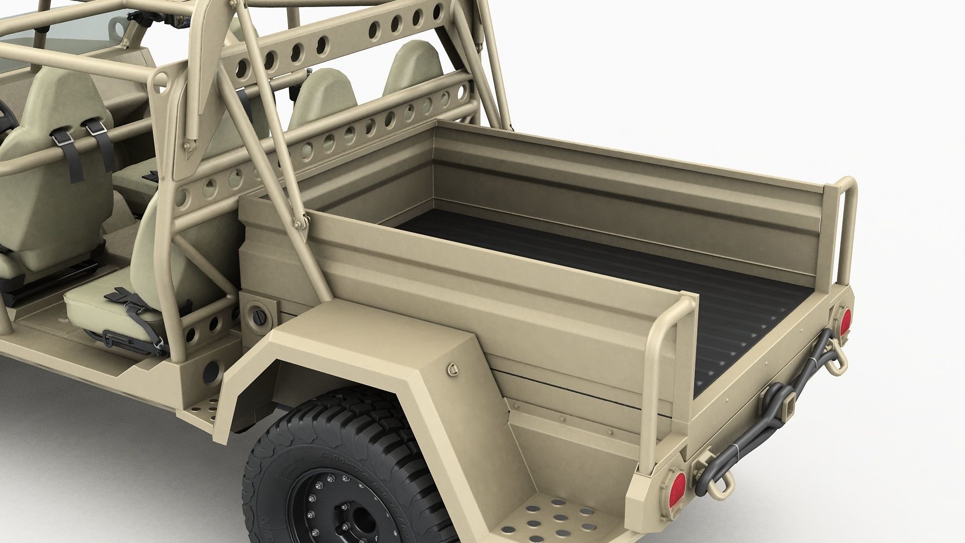Electric Chevy Colorado ZR2 military ISV 3D model | CGTrader