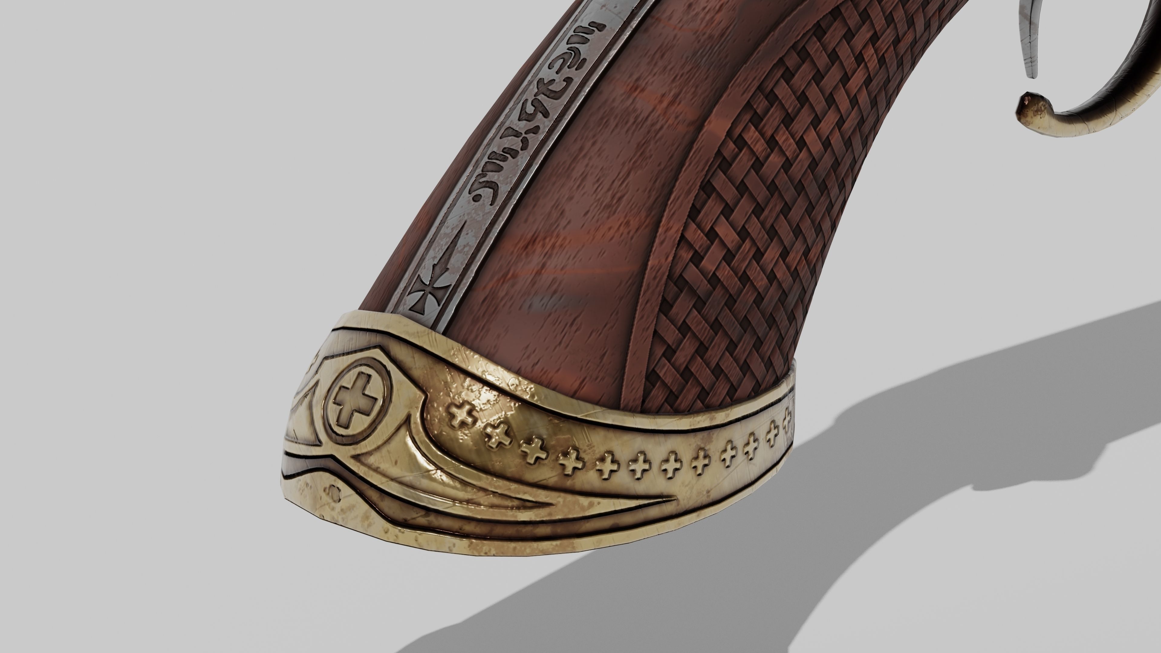 3D model OB 00 19 vampire hunter main flintlock pistol VR / AR / low ...