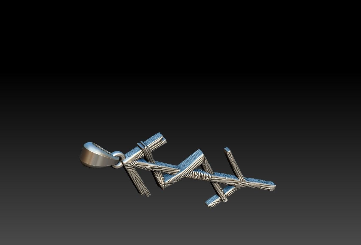 Viking Runes Pendant 3D model 3D printable | CGTrader