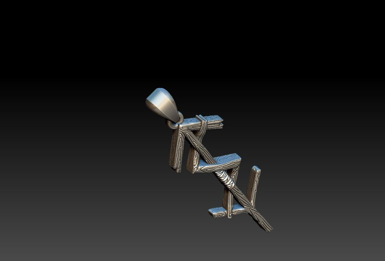 Viking Runes Pendant 3D model 3D printable | CGTrader