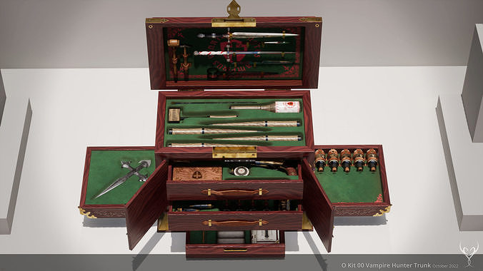 3D Model Collection OB 00 Vampire Hunter Trunk VR / AR / low-poly ...