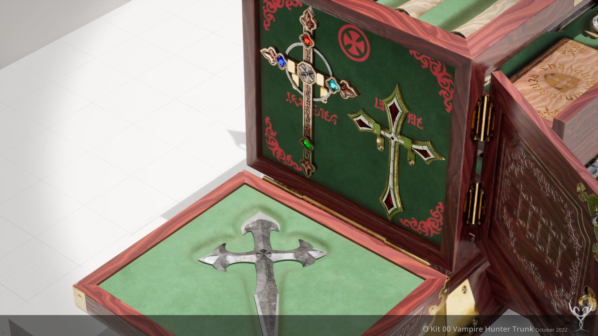 3D Model Collection OB 00 Vampire Hunter Trunk VR / AR / low-poly ...