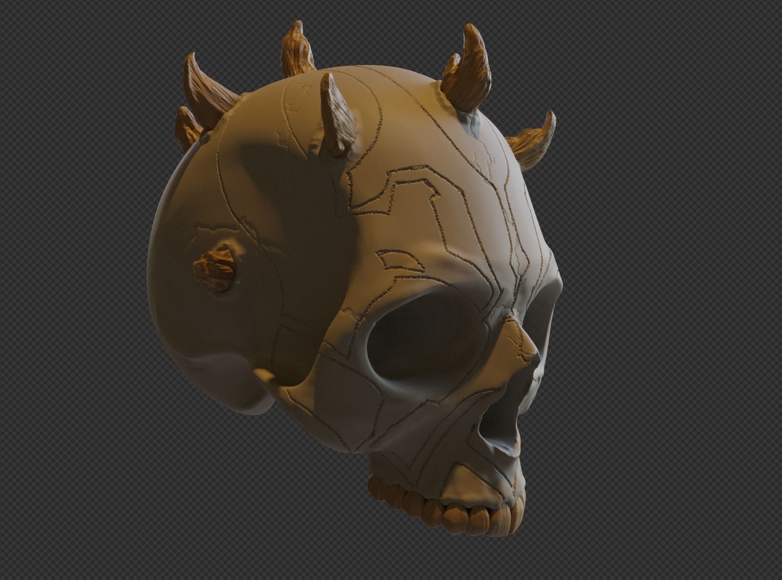 Darth Maul character Skull from star wars ready to print 3D model 3D ...