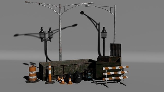 City Assets Pack 01 3D model | CGTrader