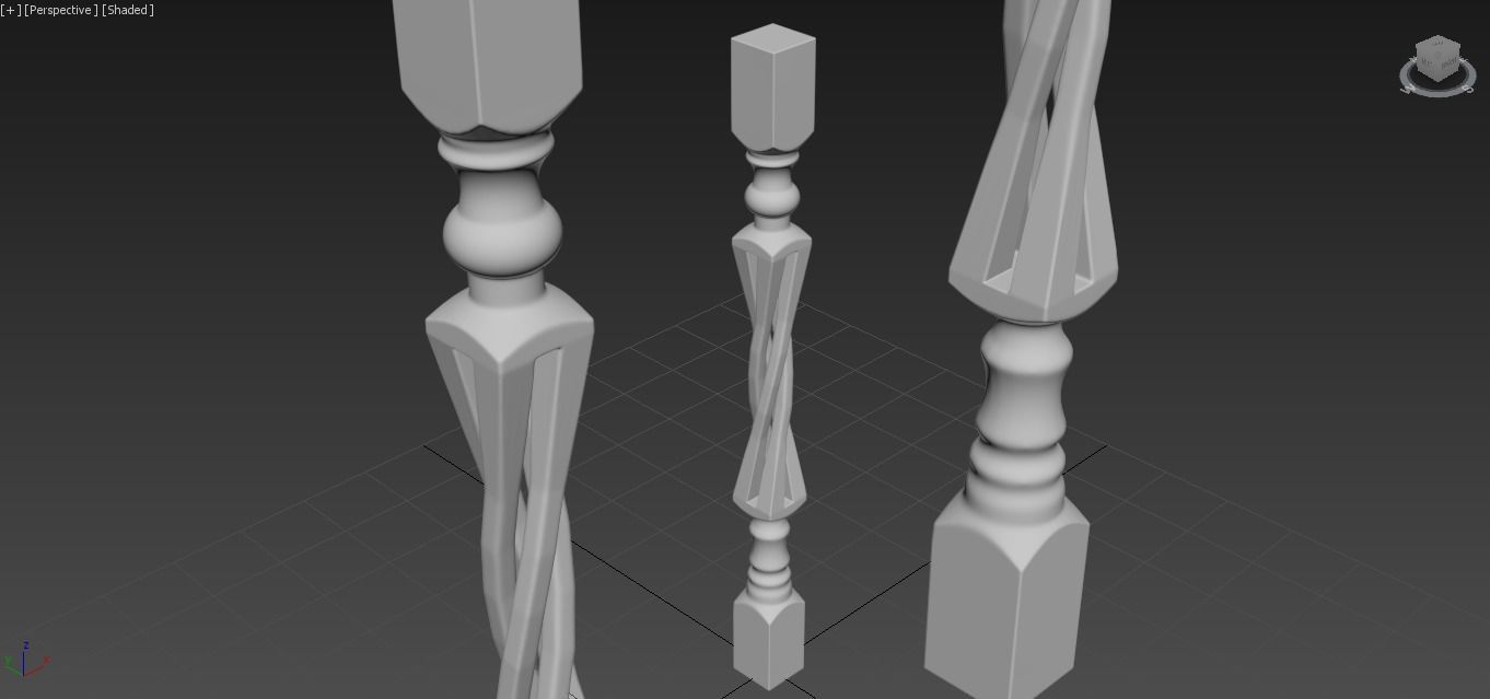 Columns Legs Tables Chairs CNC Wood 1002 3D model 3D printable | CGTrader