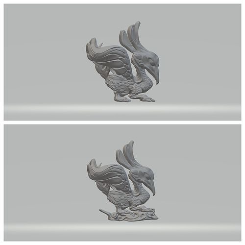 Phoenix Bird Mythology 3D model 3D printable | CGTrader