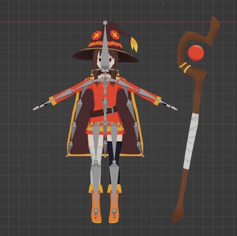 3D model Anime Megumin VR / AR / low-poly | CGTrader