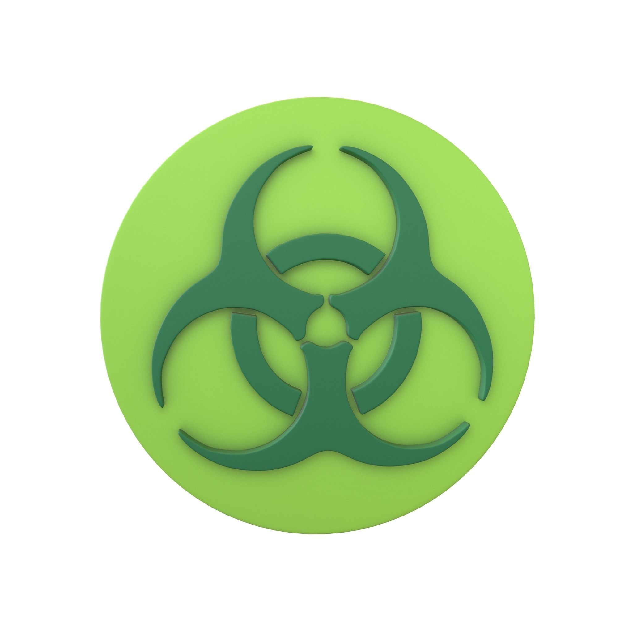 3D model Biological Hazard Symbol v1 006 VR / AR / low-poly | CGTrader