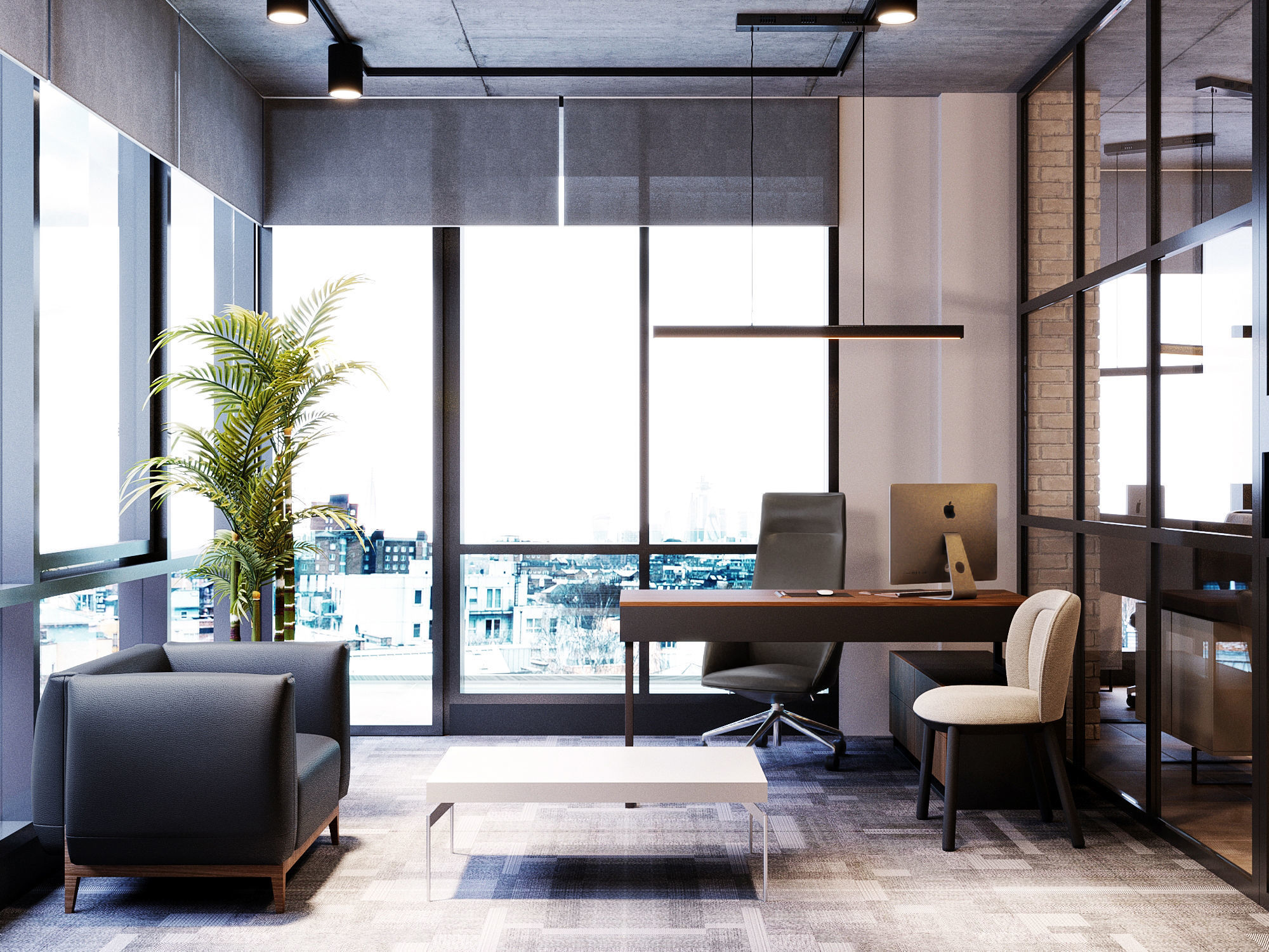 Office interior design 3D model | CGTrader