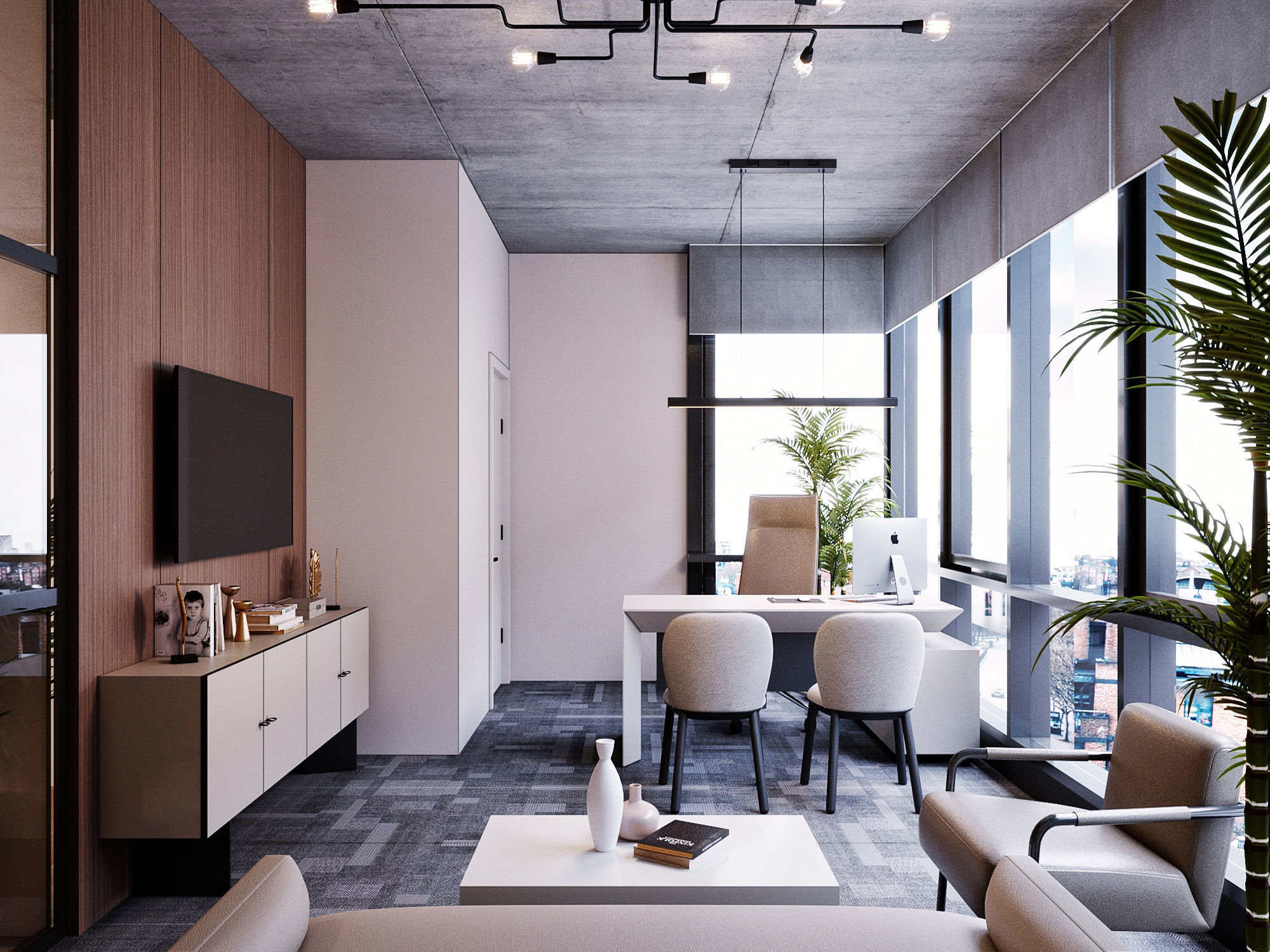 Office interior design 3D model | CGTrader