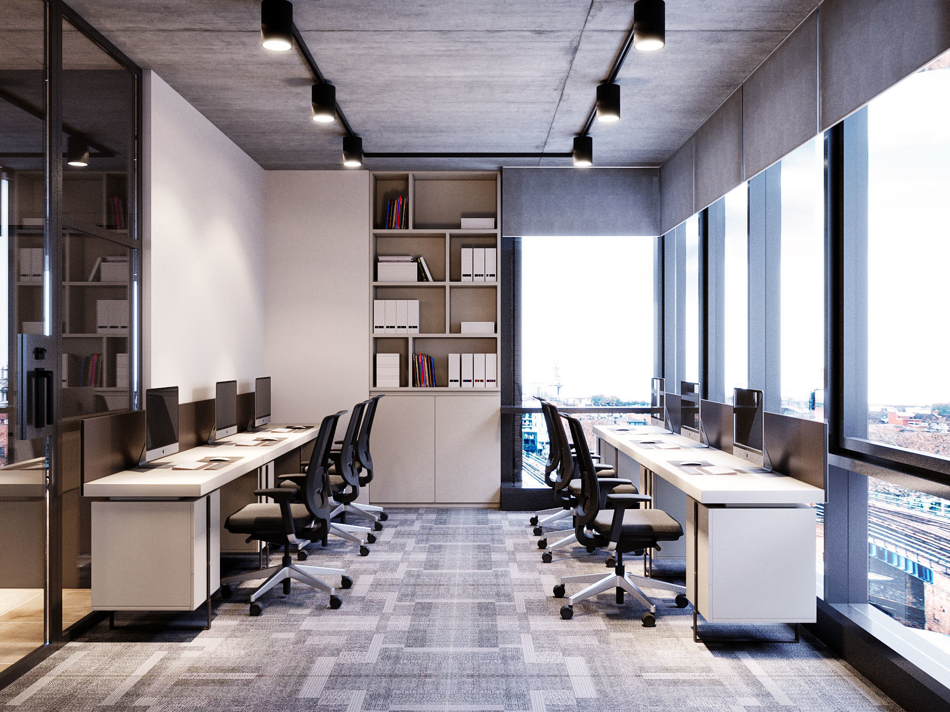 Office interior design 3D model | CGTrader