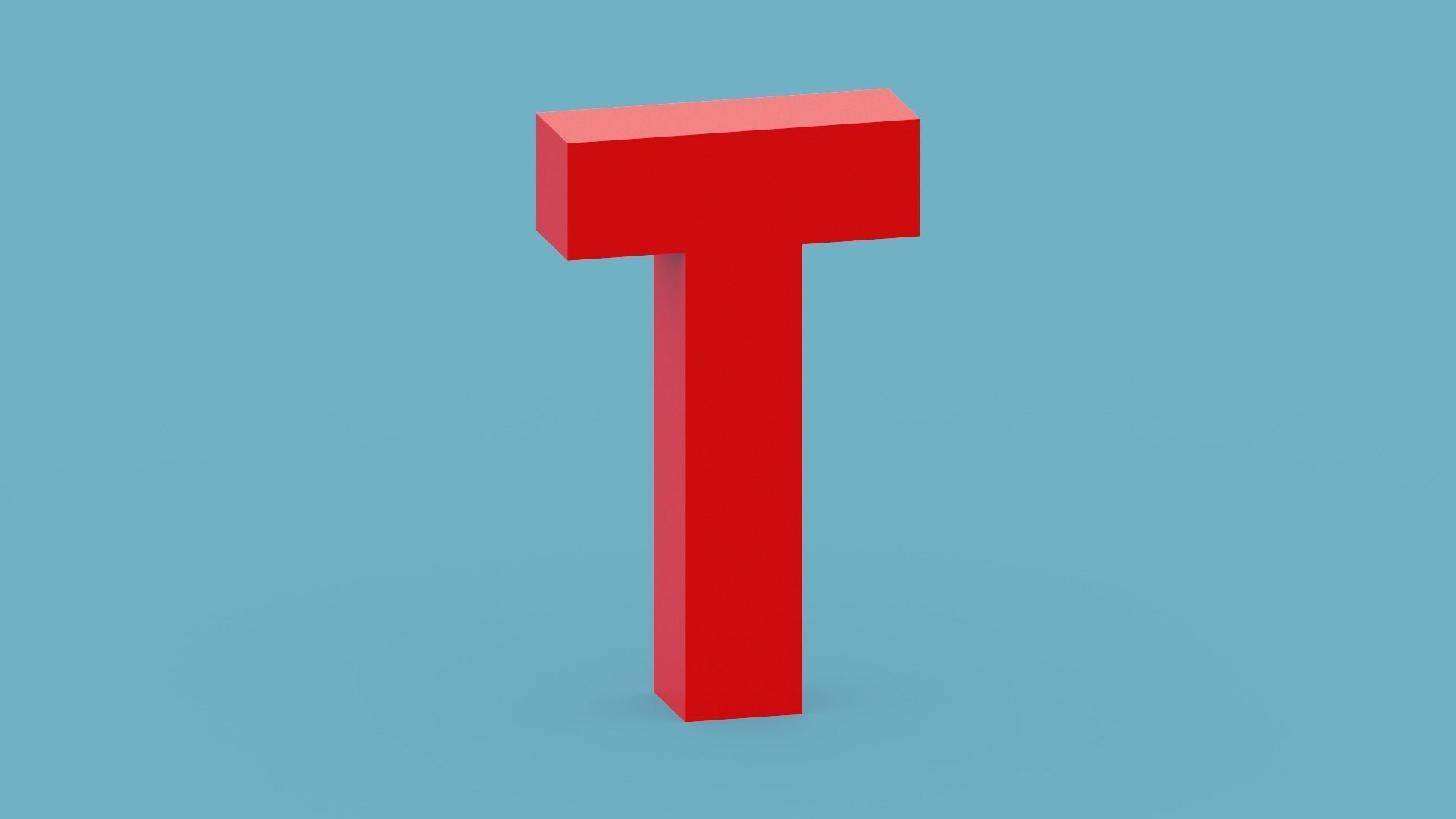 3D model Pixel Letter T VR / AR / low-poly | CGTrader