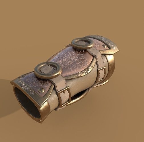 3D model Bronze medieval bracer VR / AR / low-poly | CGTrader
