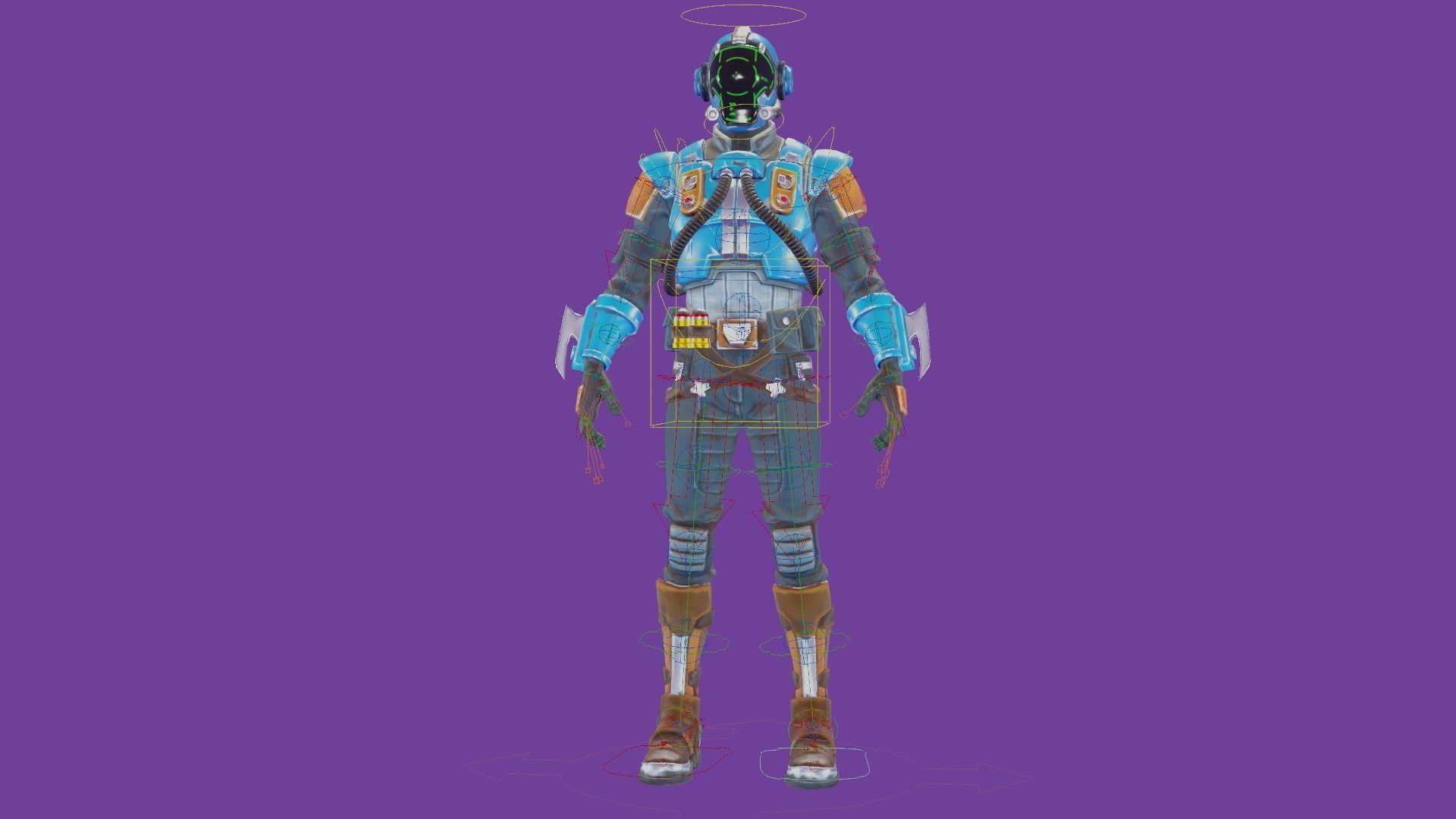 3d Model Fortnite The Visitor Vr Ar Low Poly Cgtrader