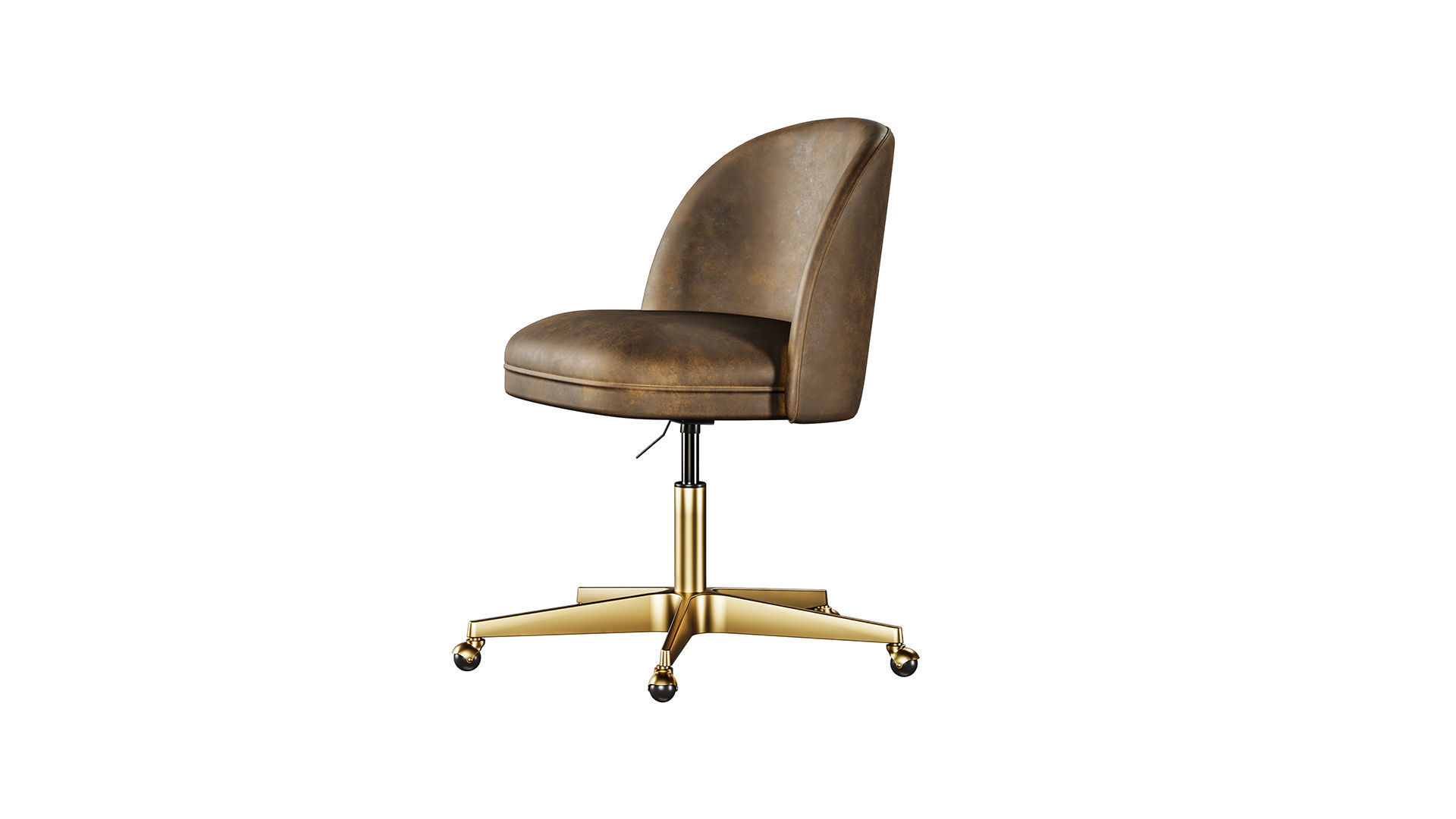 Restoration Hardware ALESSA LEATHER DESK CHAIR 3D model | CGTrader