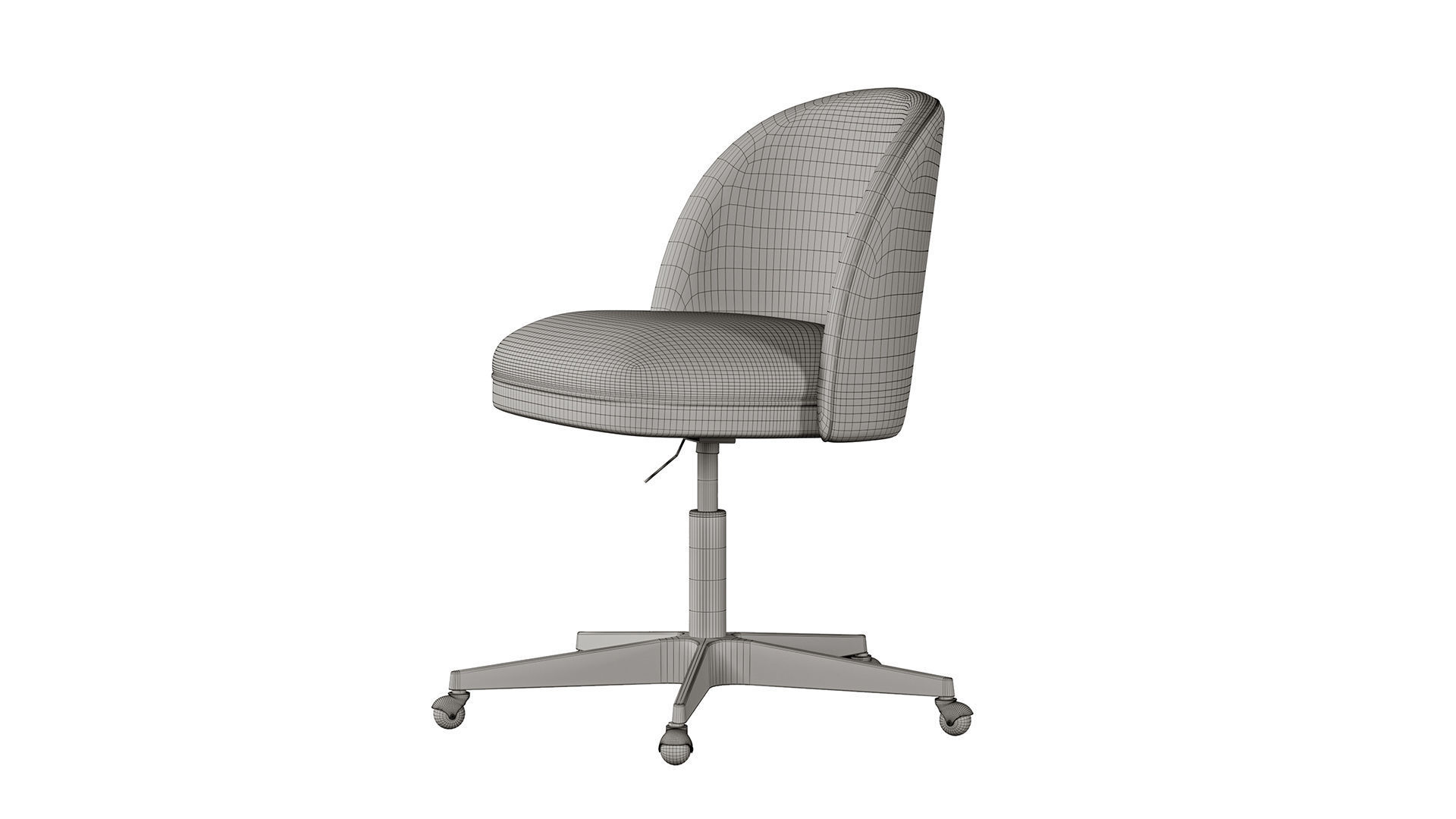 Restoration Hardware ALESSA LEATHER DESK CHAIR 3D model | CGTrader