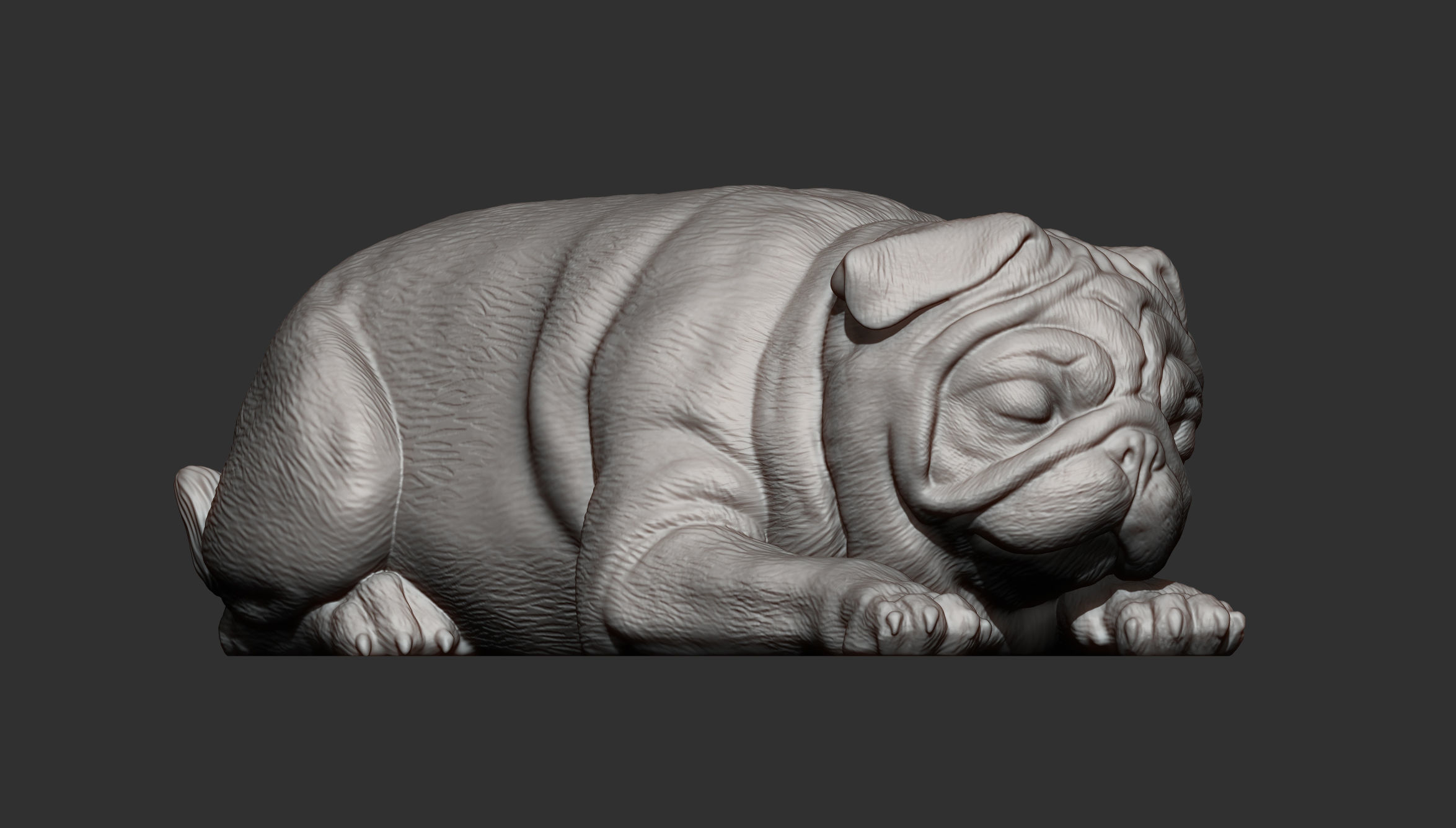 Pug for 3D printing 3D model 3D printable | CGTrader