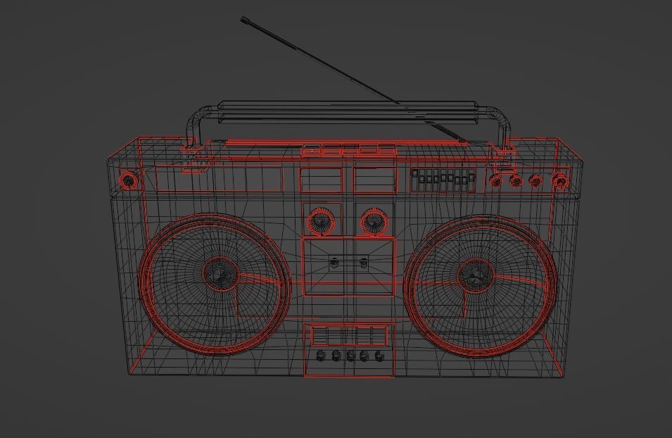 Stylized radio player 3D model | CGTrader