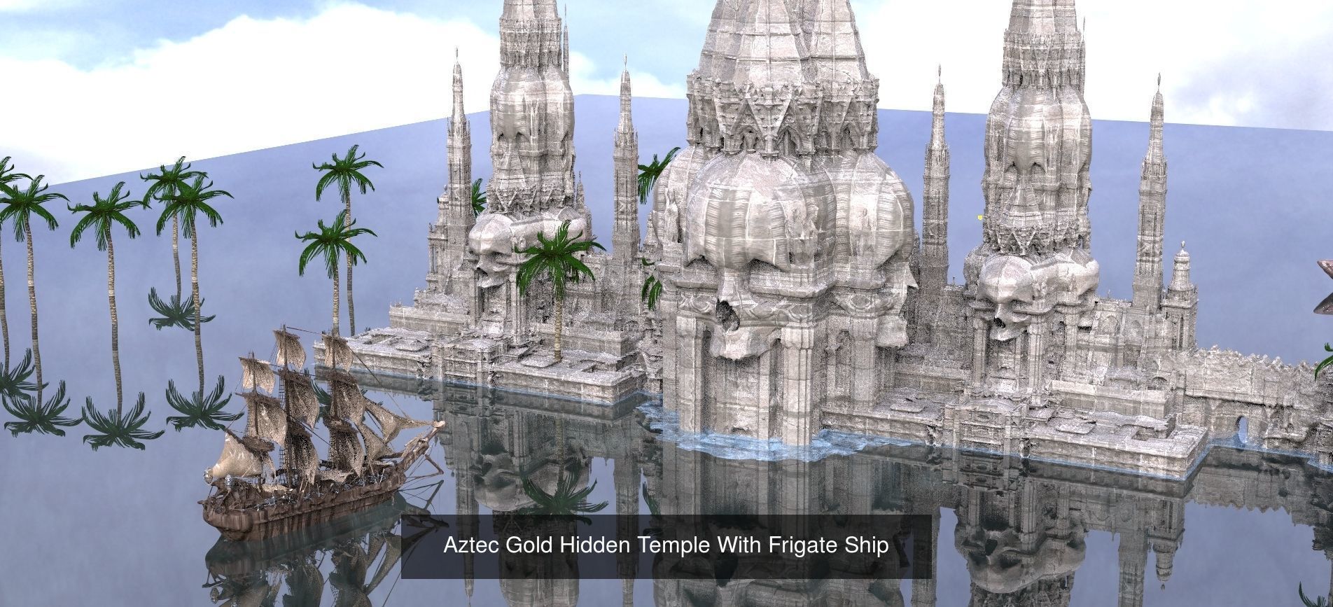 Aztec Collection 1 futuristic looking cross | CGTrader