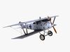 3D model German Biplane Pfalz DIII WWI Plane VR / AR / low-poly | CGTrader