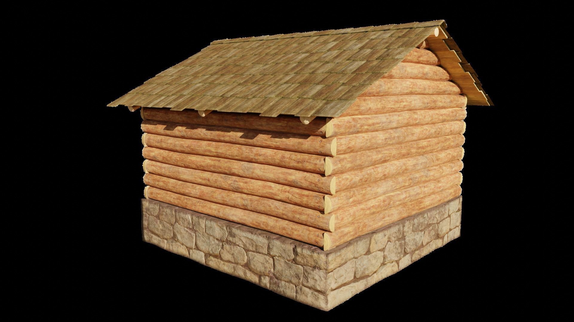 3D model Shed and Outhouse - Wooden Rustic 2 Pieces VR / AR / low-poly ...