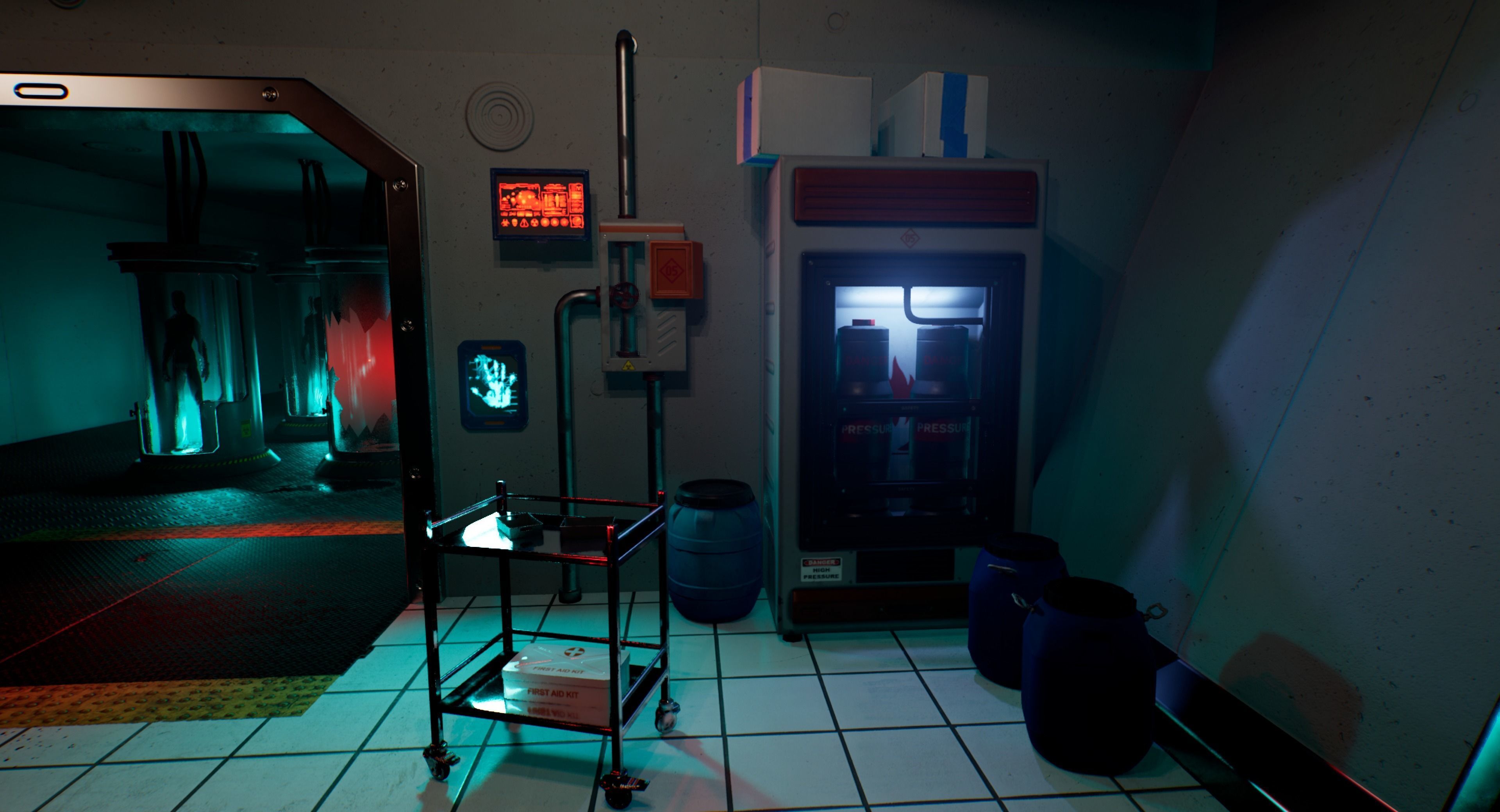 3D model Sci Fi Cylinder storage module VR / AR / low-poly | CGTrader