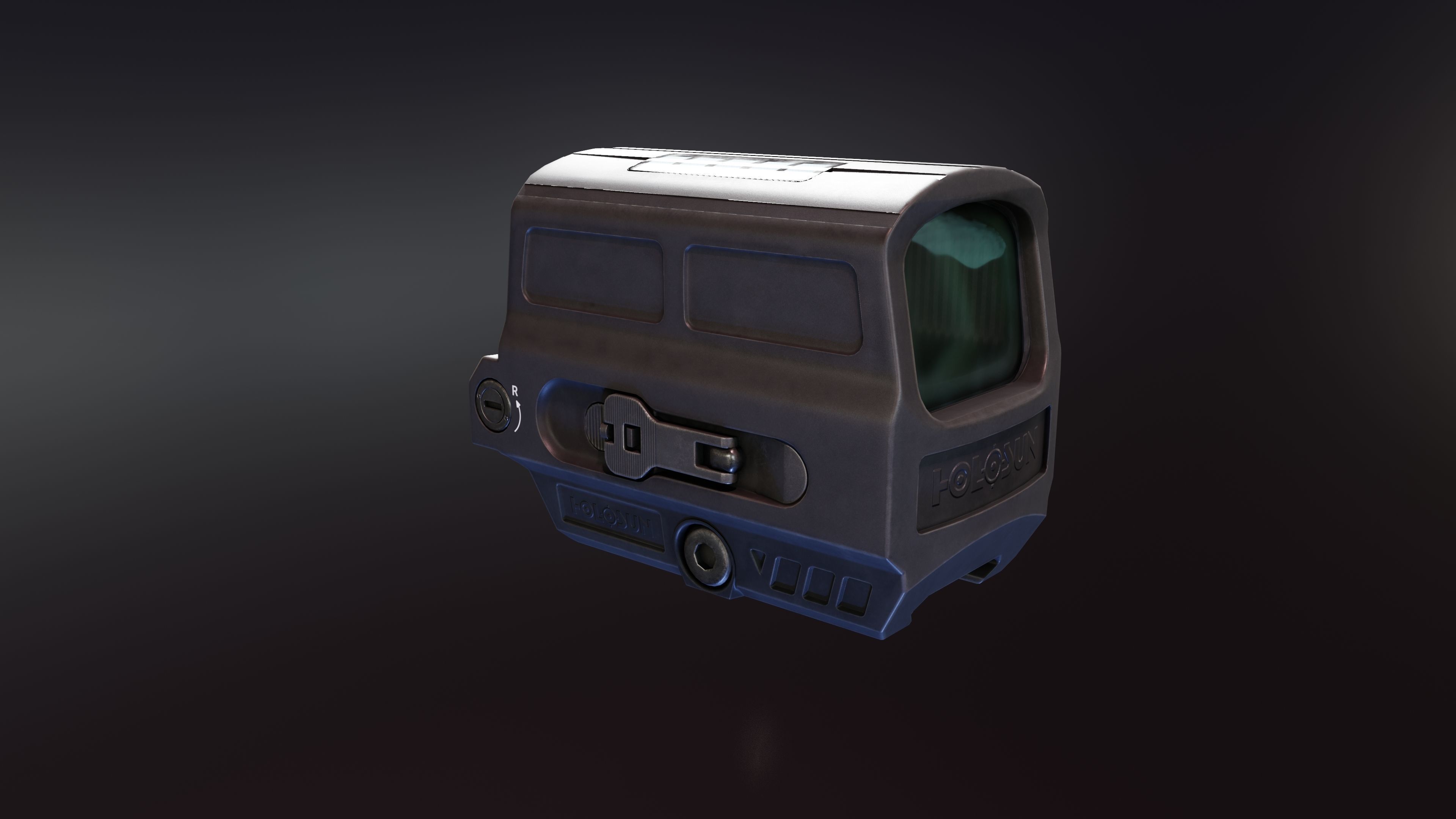 3D model Holosun HS512GD Reflex Sight VR / AR / low-poly | CGTrader