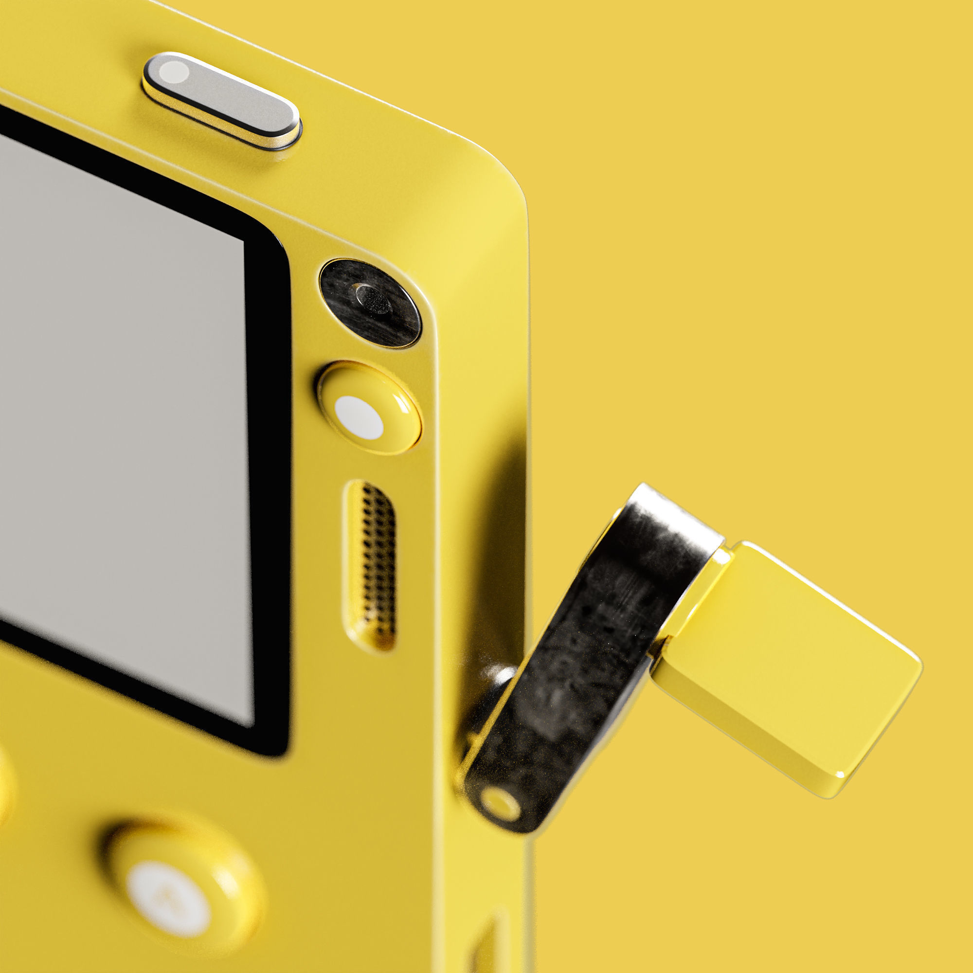 Playdate Video Game Console 3D model | CGTrader