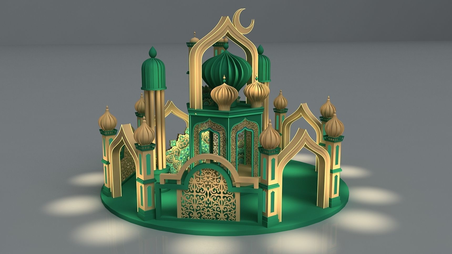 3D model Ramadan and Arabic installation VR / AR / low-poly | CGTrader