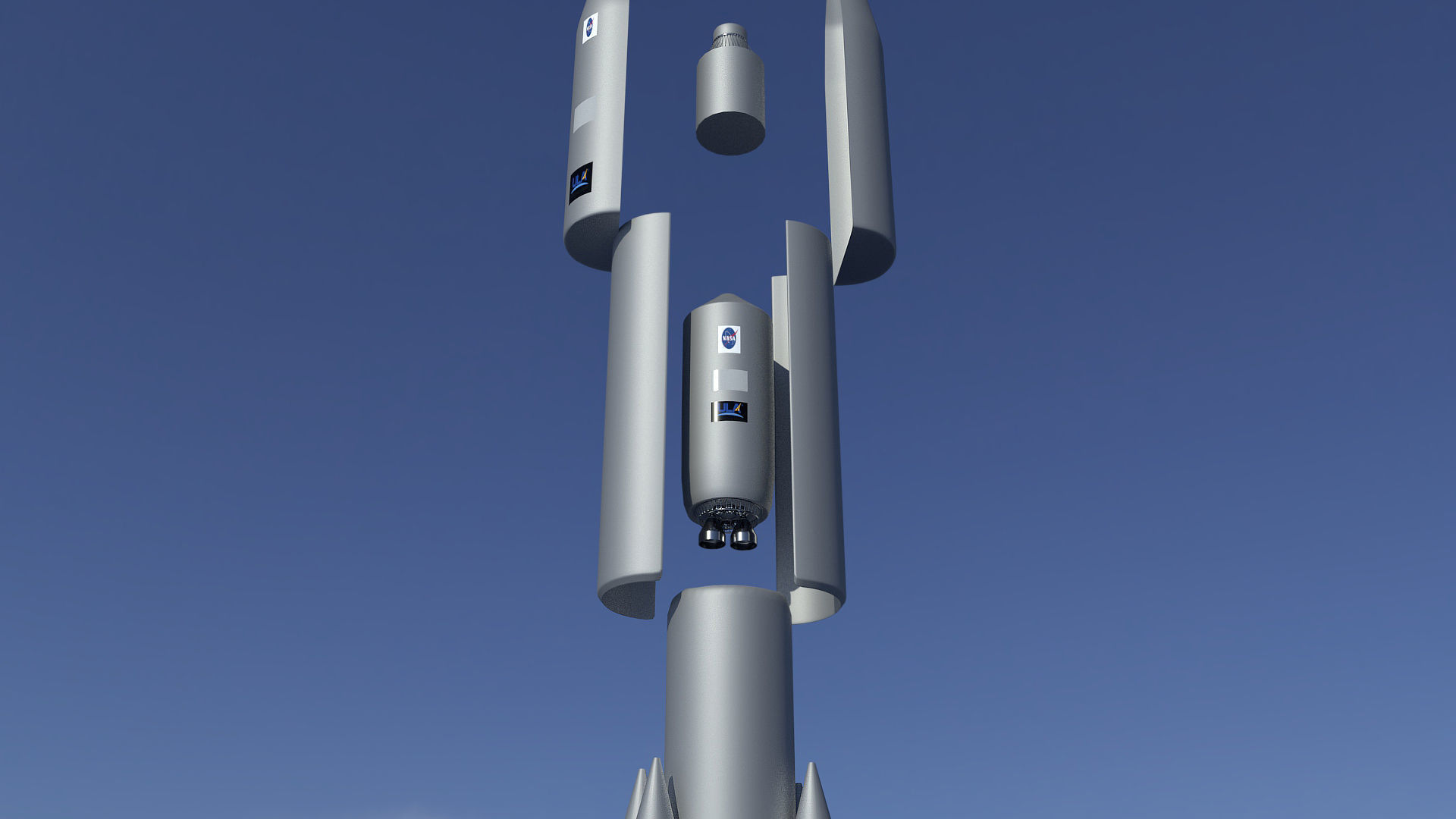 Vulcan Centaur 3D model animated | CGTrader