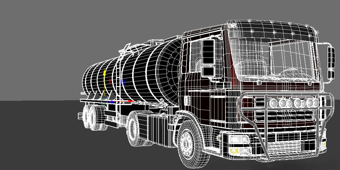 Oil Tank Truk 3D model animated | CGTrader