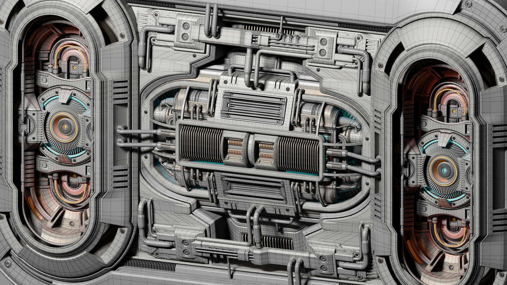 Sci-Fi Kitbash Mega Elements 4 - Full Pack 3D model | CGTrader