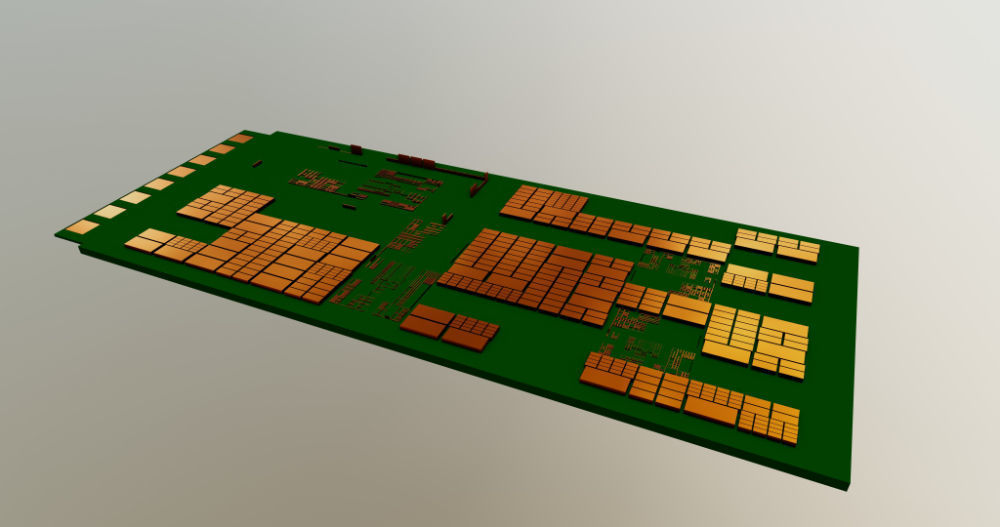 Creative computer platine art motherboard 3D model | CGTrader