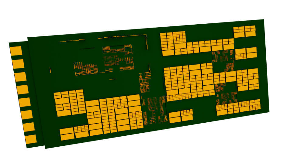 Creative computer platine art motherboard 3D model | CGTrader